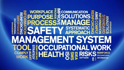 Safety Management System animated word c... | Stock Video | Pond5