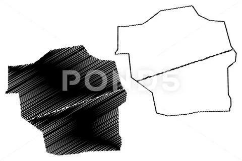 Sahiwal City (Islamic Republic of Pakistan, Punjab Province) map vector ...