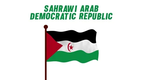 Sahrawi Arab Democratic Republic animate... | Stock Video | Pond5