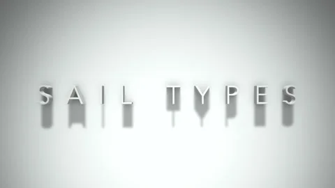 Sail Types 3D title animation with shado... | Stock Video | Pond5