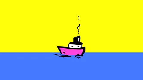 Sailing ship (seamless loop animation) | Stock Video | Pond5