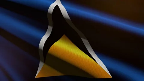 Saint Lucia flag - loop animation | Stock Video | Pond5