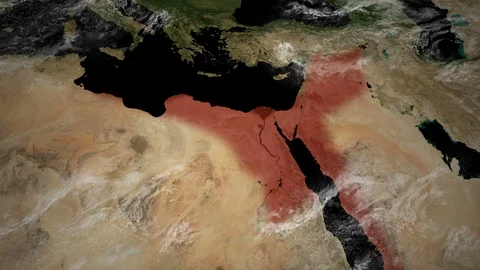 Saladin Ayyubid Dynasty Animation Map | Stock Video | Pond5