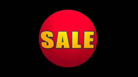 SALE red animated pop up button/ Matte b... | Stock Video | Pond5