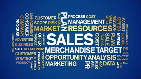 Sales animated word cloud,animation kine... | Stock Video | Pond5