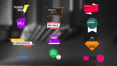 After Effects Template ~ AE: Sales Badges #121580413 | Pond5