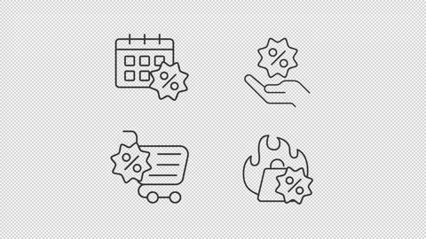 Sales types line animation library | Stock Video | Pond5