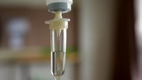 Saline Solution Iv Drip Fluid For Infusi... | Stock Video | Pond5