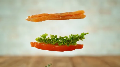 Sandwich Falling Stock Video Footage | Royalty Free Sandwich Falling ...