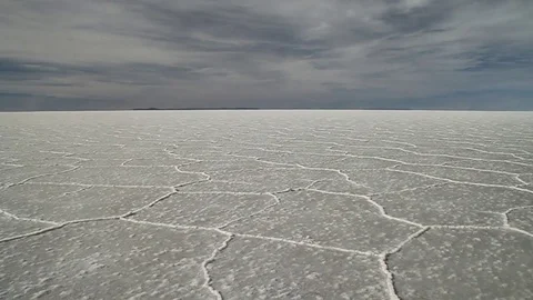 salt plain Salar de Uyuni | Stock Video | Pond5