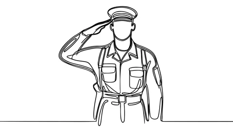 Saluting Soldier Drawing Stock Videos – Royalty-Free HD & 4K Videos