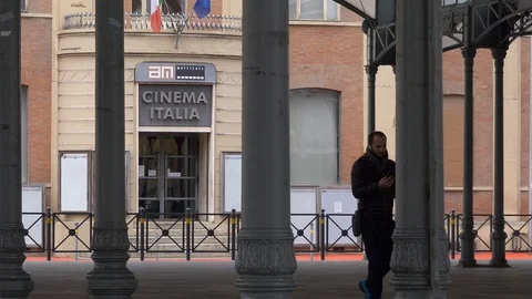 Saluzzo, Piemonte, Italia, empty streets... | Stock Video | Pond5