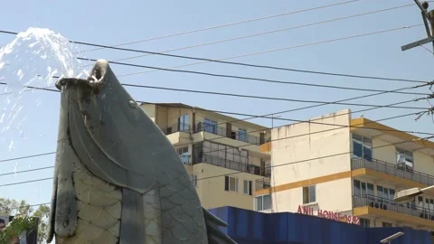 Samaki fish corner, roundabout in Mwanza... | Stock Video | Pond5