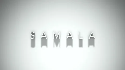 Samala 3D title animation with shadows o... | Stock Video | Pond5