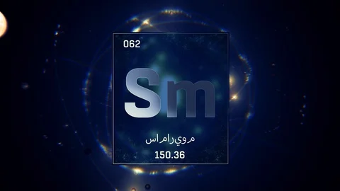 Samarium as Element 62 of the Periodic T... | Stock Video | Pond5