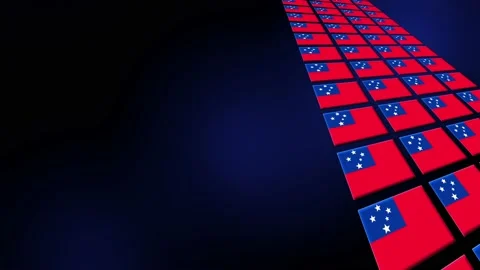 Samoa Flag Animated Background 3d Animat... | Stock Video | Pond5