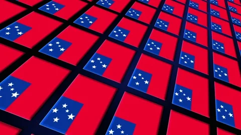 Samoa Flag Animated Background 3d Animat... | Stock Video | Pond5