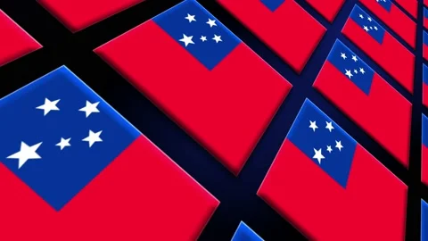 Samoa Flag Animated Background 3d Animat... | Stock Video | Pond5