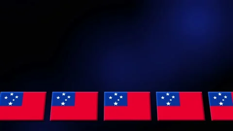 Samoa Flag Animated Background 3d Animat... | Stock Video | Pond5