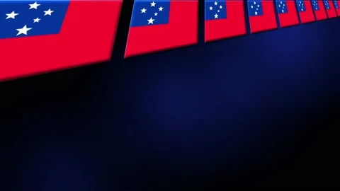 Samoa Flag Animated Background 3d Animat... | Stock Video | Pond5