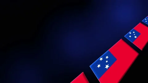 Samoa Flag Animated Background 3d Animat... | Stock Video | Pond5
