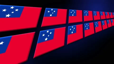 Samoa Flag Animated Background 3d Animat... | Stock Video | Pond5