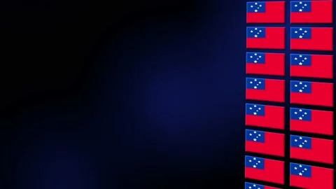 Samoa Flag Animated Background 3d Animat... | Stock Video | Pond5