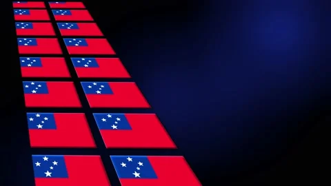 Samoa Flag Animated Background 3d Animat... | Stock Video | Pond5