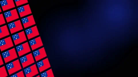 Samoa Flag Animated Background 3d Animat... | Stock Video | Pond5