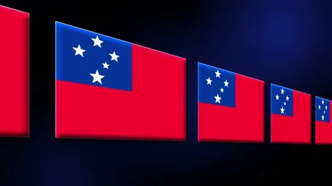 Samoa Flag Animated Background 3d Animat... | Stock Video | Pond5