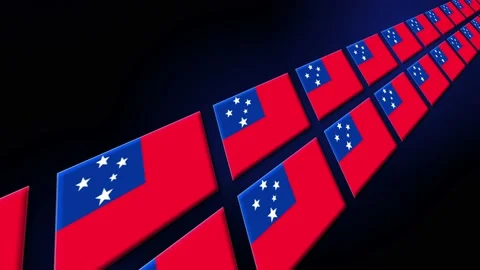 Samoa Flag Animated Background 3d Animat... | Stock Video | Pond5