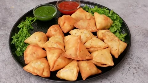 Samosa - Aalo Samosa - Indian Samosa - I... | Stock Video | Pond5