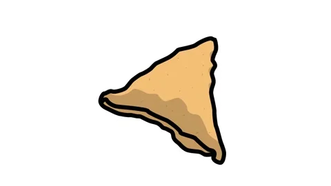 samosa food sketch background and 2d ani... | Stock Video | Pond5
