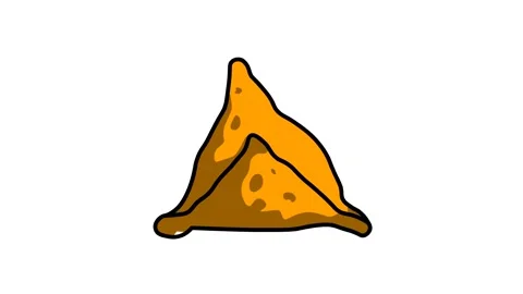 samosa food sketch background and 2d ani... | Stock Video | Pond5