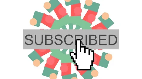 Sample demo of subscribe button mouse ar... | Stock Video | Pond5