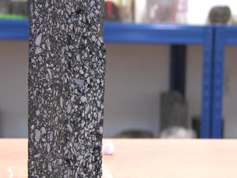 Sample of modern asphalt with a detailed... | Stock Video | Pond5