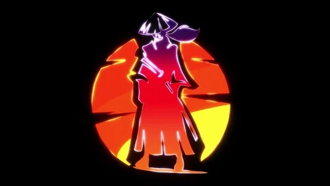 Samurai Warrior Animated Logo - Loop Gra... | Stock Video | Pond5