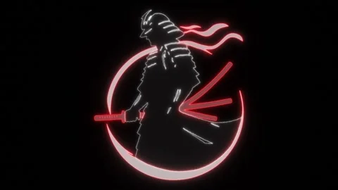 Samurai Warrior Icon Stock Footage ~ Royalty Free Stock Videos | Pond5
