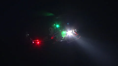 Helicopter Spotlight Stock Video Footage | Royalty Free Helicopter ...