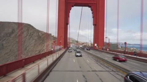 San Francisco Golden Gate Bridge drive t... | Stock Video | Pond5