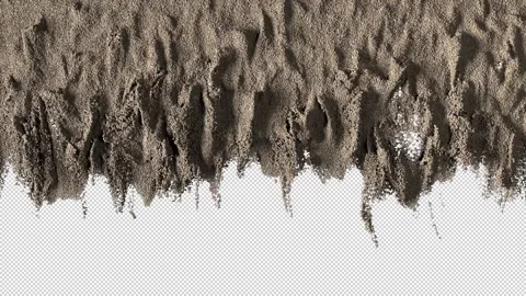 Sand blowing transition reveal on alpha ... | Stock Video | Pond5