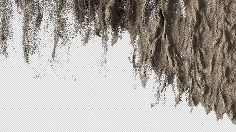 Sand blowing transition reveal on alpha ... | Stock Video | Pond5