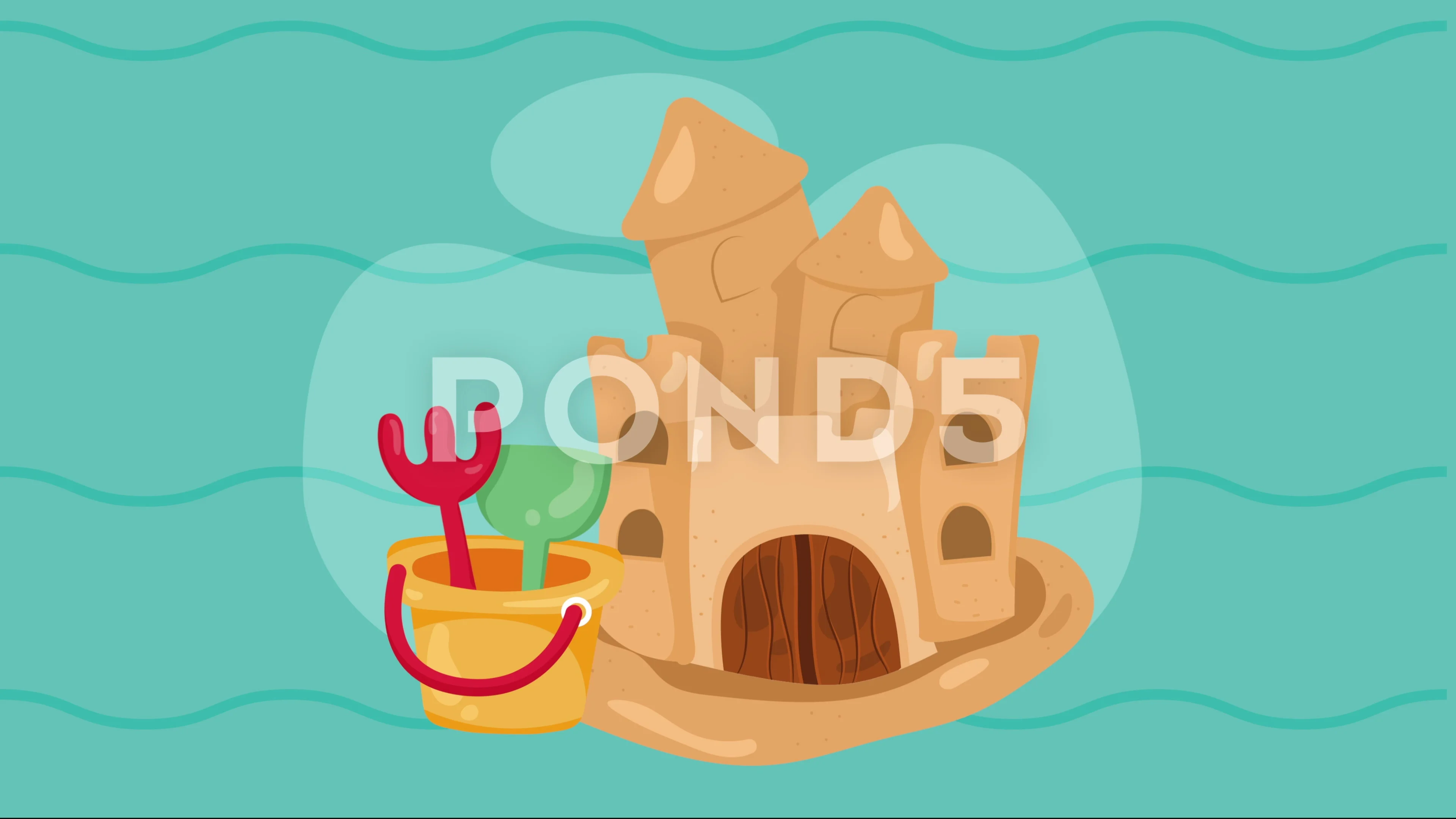 Animated Sand Castle