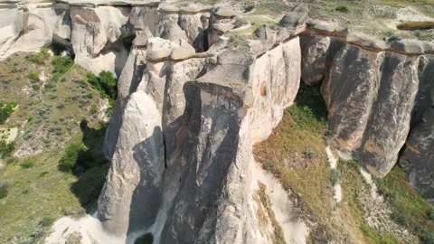 Sand cliffs in Turkey. Cappadocia landma... | Stock Video | Pond5