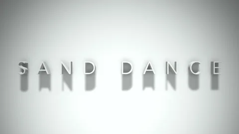 sand dance 3D title animation with shado... | Stock Video | Pond5