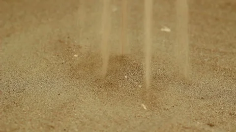 Falling Sand Stock Footage ~ Royalty Free Stock Videos | Pond5