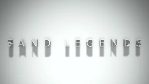 sand legends 3D title animation white te... | Stock Video | Pond5