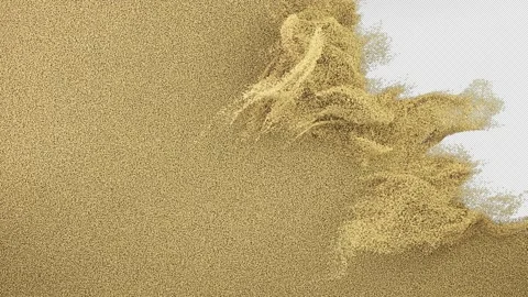 Sand Realistic Transition | Stock Video | Pond5