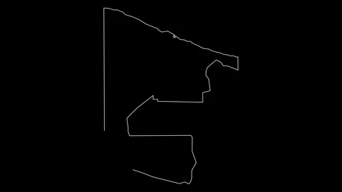 Sandaun province map of Papua New Guinea... | Stock Video | Pond5