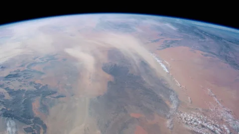 Sandstorm View From The International Sp... | Stock Video | Pond5